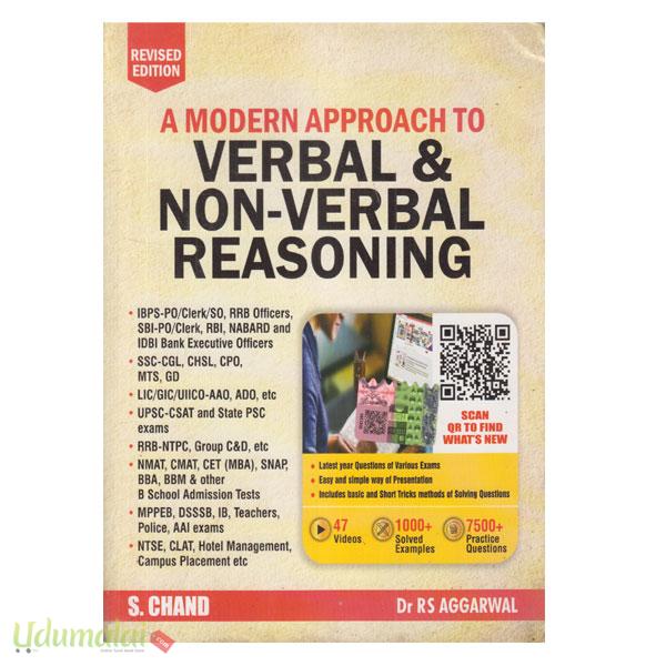 A Modern Approach To Verbal & Non-Verbal Reasoning - S.Chand, Dr.R.S ...