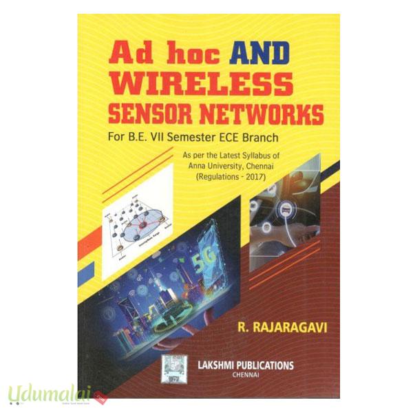 Ad hoc and Wireless Sensor Networks - R. ராஜராகவி, Buy tamil book Ad Hoc And Wireless Sensor ...