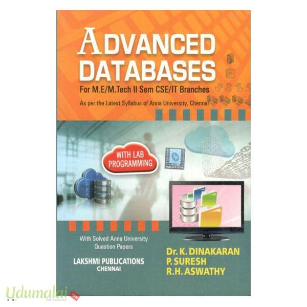 Advanced Databases (M.E) - Dr. K . தினகரன் , Buy tamil book Advanced ...