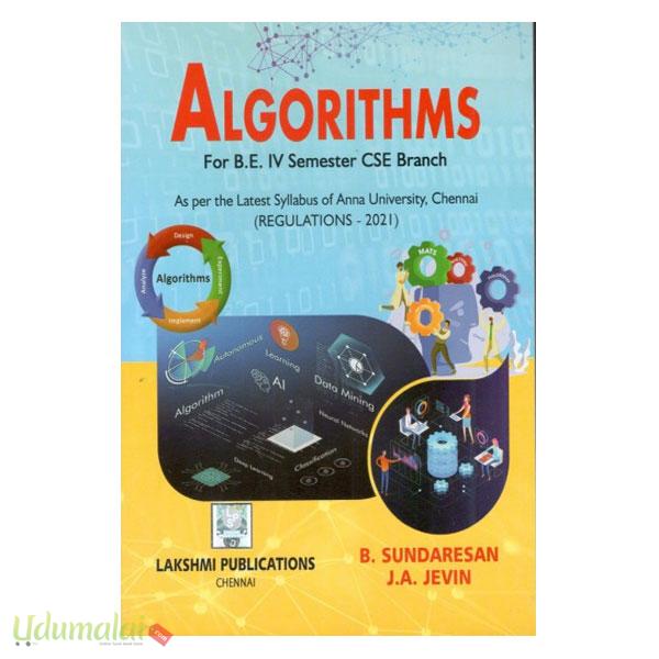 Algorithms - B.சுந்தரேசன், J.A.ஜெவின், Buy tamil book Algorithms online ...