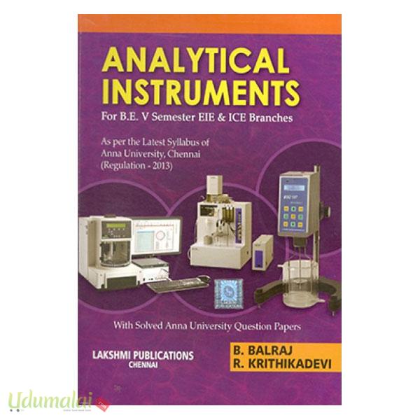 Analytical Instruments - B.பால்ராஜ், Buy tamil book Analytical ...