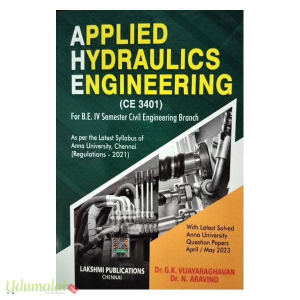 Applied Hydraulic Engineering - Dr.G.K.விஜயராகவன் Dr.N.அரவிந்த், Buy tamil book Applied ...