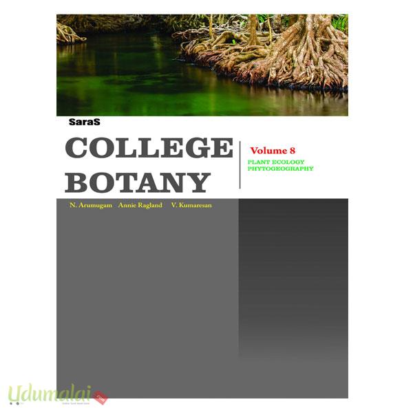 College Botany Volume 8 Plant Ecology Phytogeography - N. ஆறுமுகம் ...
