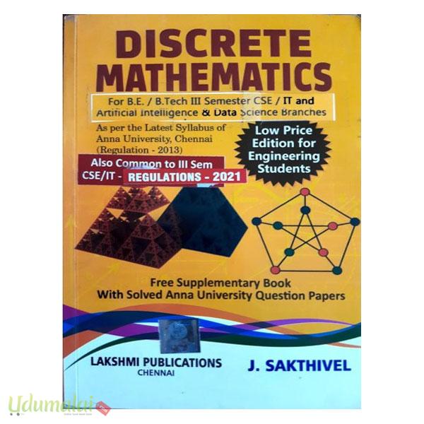 Discrete Mathematics - J. சக்திவேல், Buy tamil book Discrete ...