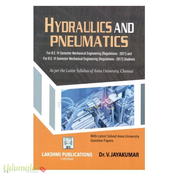 Hydraulics and Pneumatics - Dr.V.ஜெயகுமார், Buy tamil book Hydraulics And Pneumatics online, Dr ...