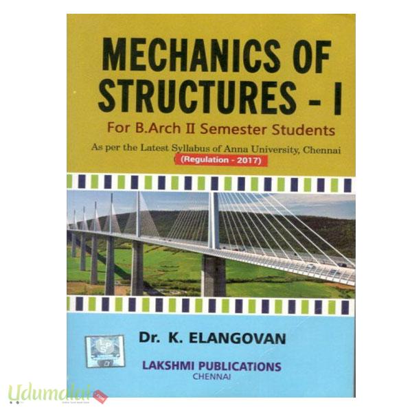 Mechanics of Structures - I - Dr. K. இளங்கோவன், Buy tamil book Mechanics Of Structures - I ...