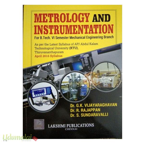 Metrology And Instrumentation - Dr.G.K.விஜயராகவன், Buy tamil book Metrology And Instrumentation ...