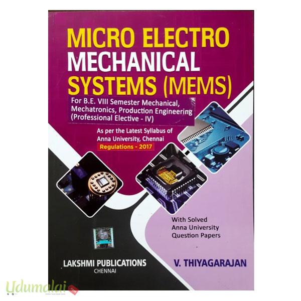 Micro Electro Mechanical Systems (MEMS) - V. தியாகராஜன், Buy tamil book Micro Electro Mechanical ...
