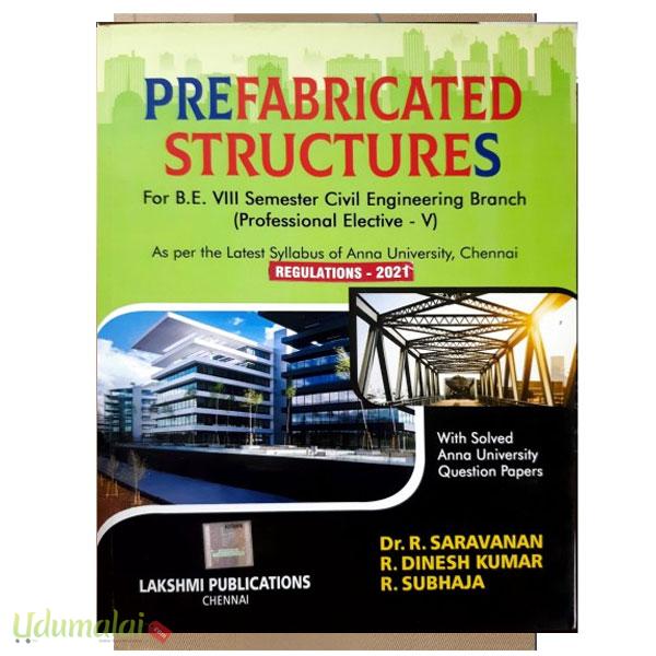 Prefabricated Structures - Dr. R. சரவணன் R . தினேஷ் குமார் , Buy tamil book Prefabricated ...