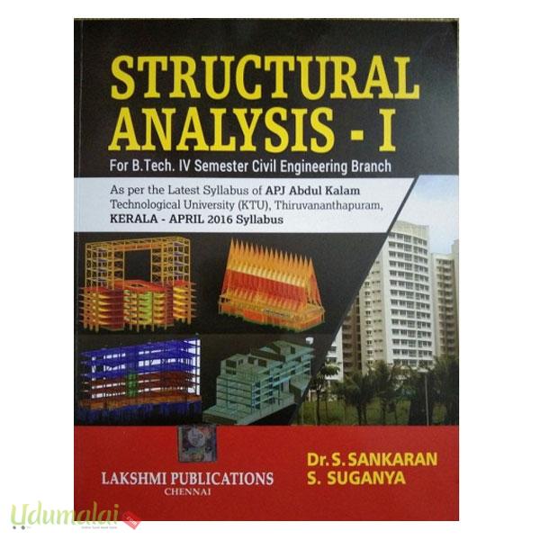 Structural Analysis I - Dr. S. சங்கரன் S. சுகன்யா, Buy tamil book Structural Analysis I online ...