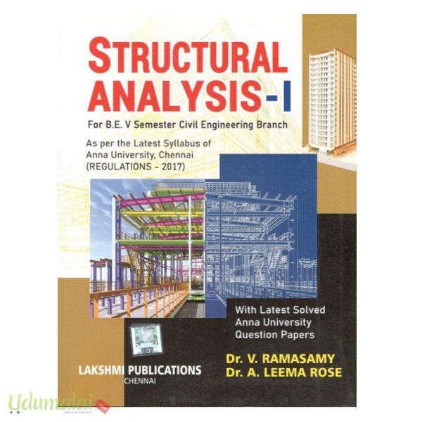 Structural Analysis I - Dr.V.ராமசாமி Dr.A.லீமா ரோஸ், Buy tamil book Structural Analysis I online ...