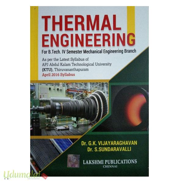 Thermal Engineering(B.Tech IV Semester) - Dr. G. K. விஜயராகவன் Dr. S ...